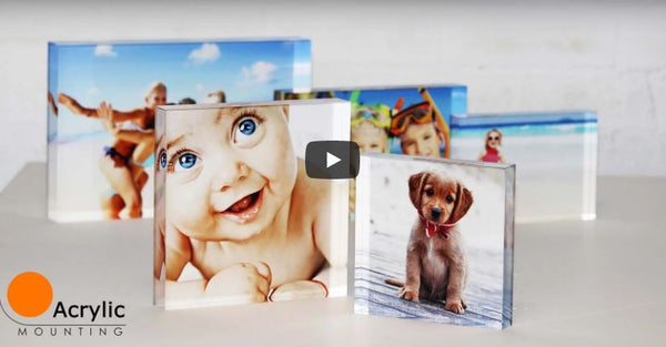 12.5 x 17.5 cm Free Standing Acrylic Photo Block