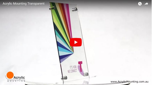 Acrylic Mounting Transparent - 30 x 40 cm